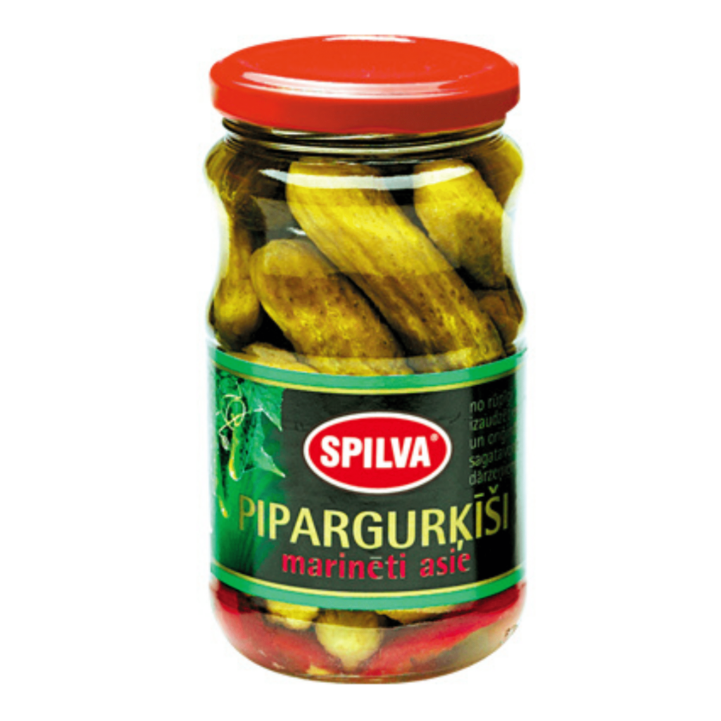 Spilva Syltede agurker STERK 3-6 cm 330g - Matim Engros AS